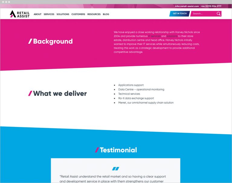 Retail Assist Rebrand & Website Rebuild - We are CODA